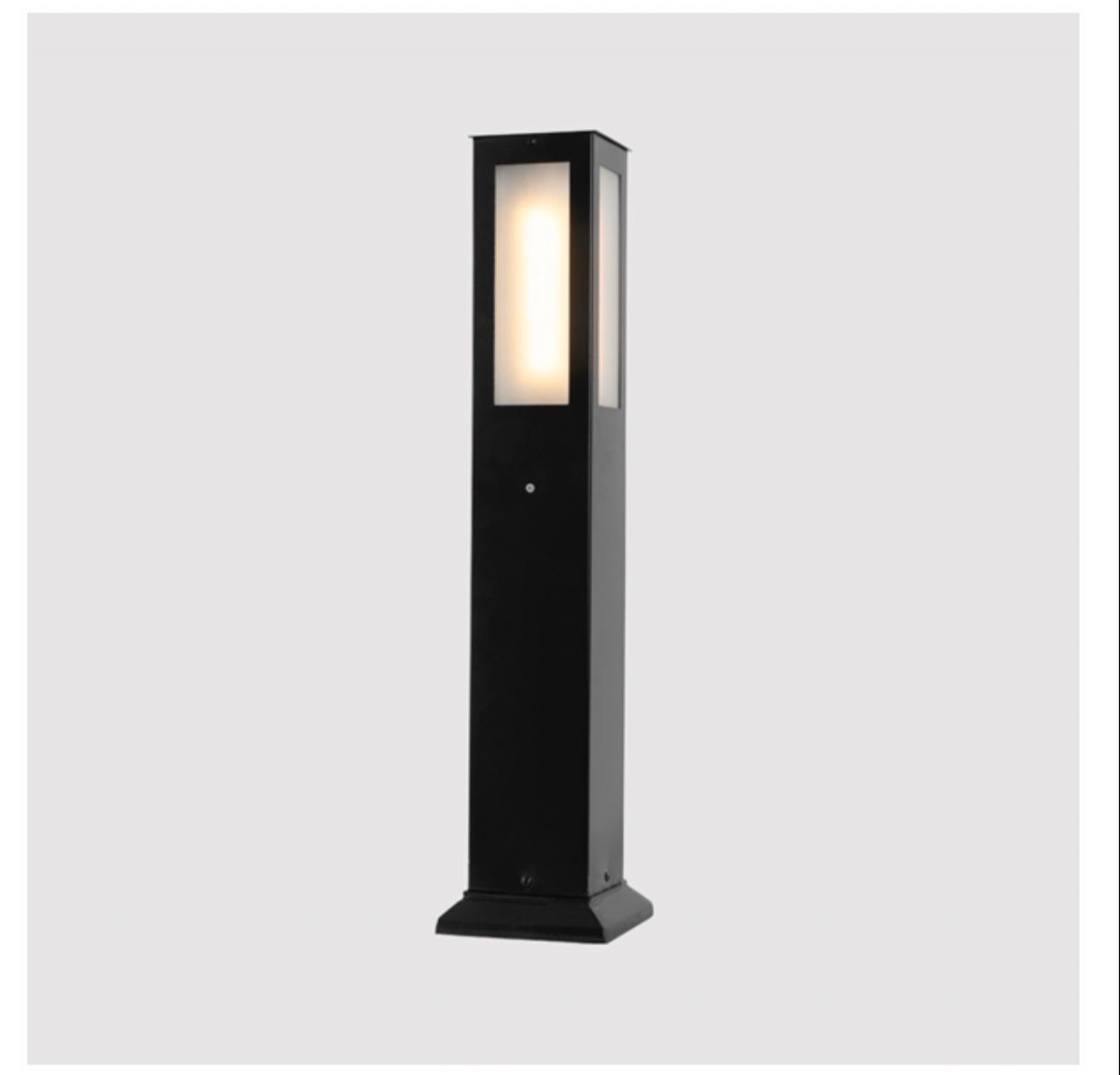 Poste Balizador Fael Preto Texturizado 50cm 140305014
